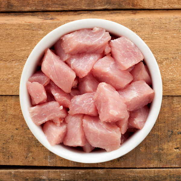 Diced Pork 500g – Lúnasa Farm